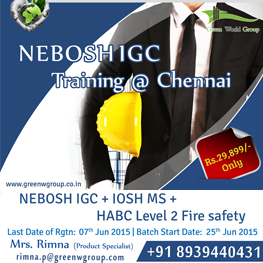 NEBOSH - GREEN WORLD GROUP INDIA | Nebosh Course | Safety Training | IOSH