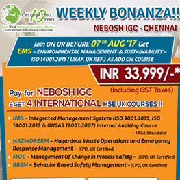 Chennai-263 - GREEN WORLD GROUP INDIA | Nebosh Course | Safety Training | IOSH