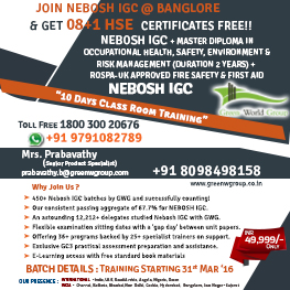 NEBOSH-IGC_Bangalore_Mar-263 - GREEN WORLD GROUP INDIA | Nebosh Course | Safety Training | IOSH
