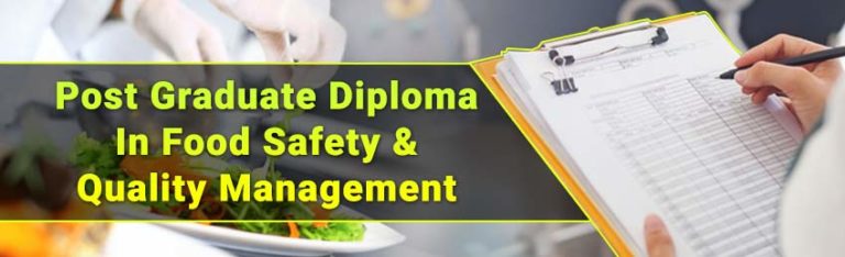 Post Graduate Diploma in Food Safety and Quality Management - GREEN ...