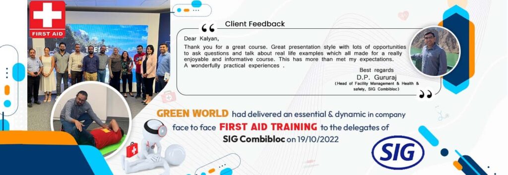 First Aid In-House-Training - GREEN WORLD GROUP INDIA | Nebosh Course ...