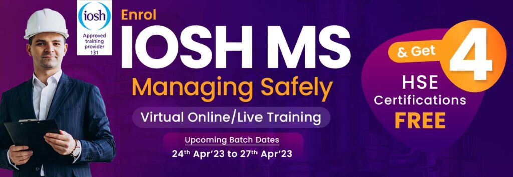IOSH MS Course in Cochin Hyderabad Bangalore Kolkata