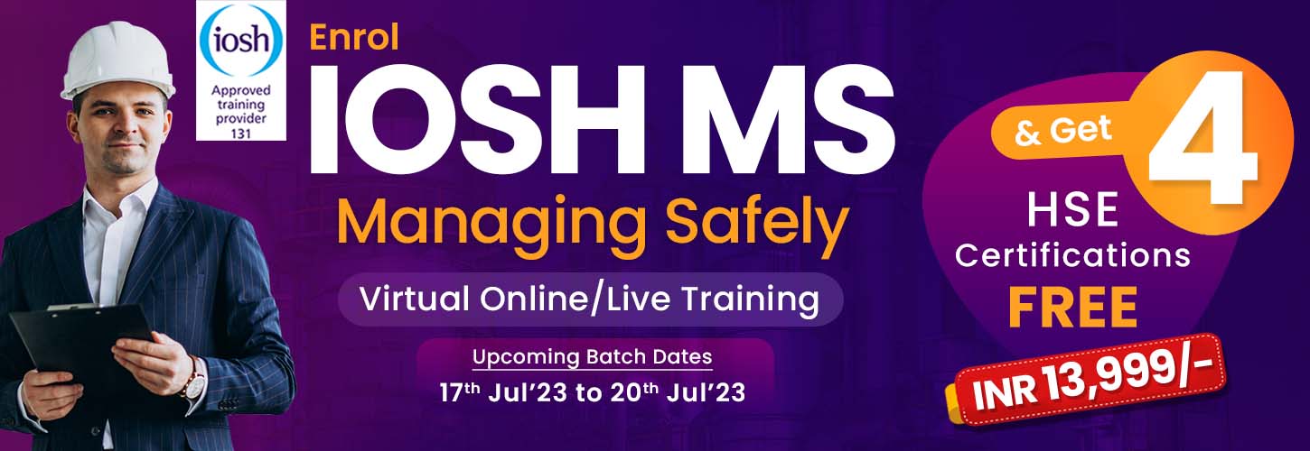 IOSH MS Course in Cochin Hyderabad Bangalore Kolkata