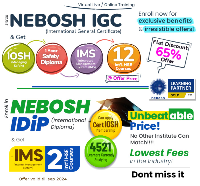 NEBOSH IGC Online Training Course in India | Gold Learning Partner